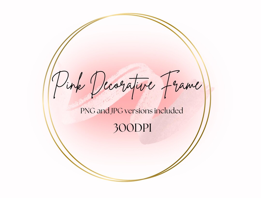 Pink Watercolor Gold Circle Png White Pink Watercolor Background Gold ...