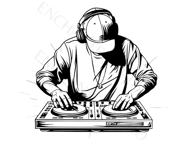 DJ SVG & PNG Set - Turntable, Record Player, Disco Music Png - Dj Set ...