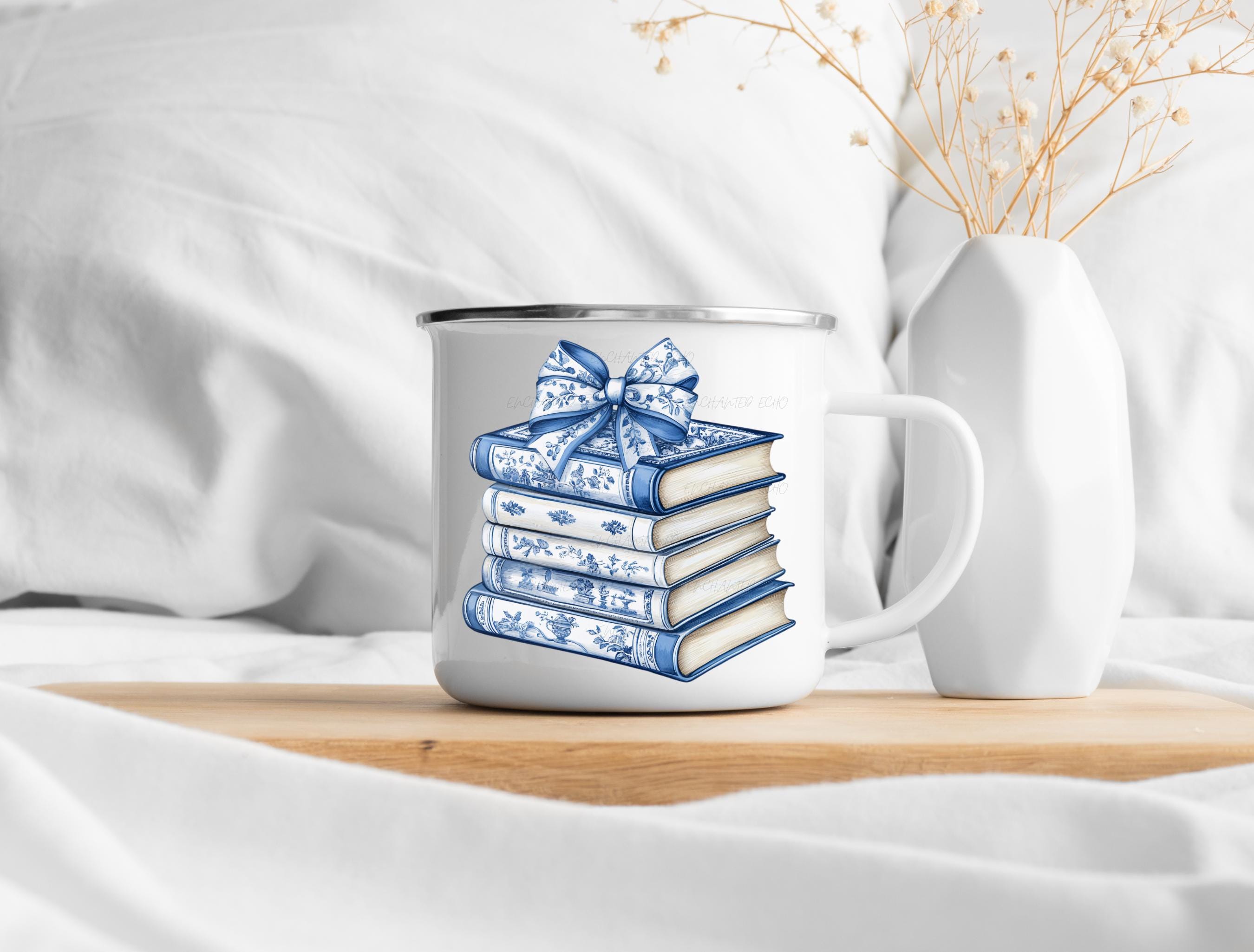 Chinoiserie Book Png - Blue Victorian Pattern Books Png - Coquette Bow ...