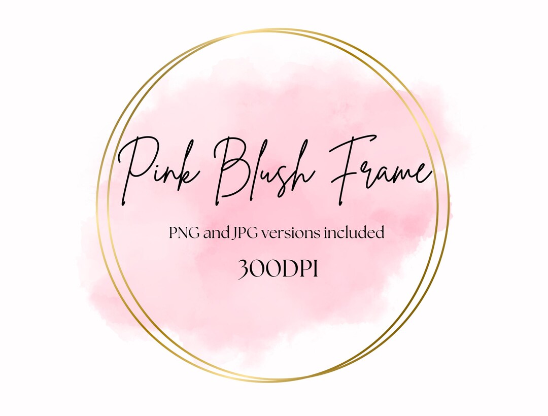 Pink Watercolor Gold Circle Png - Pink Watercolor Background - Gold ...