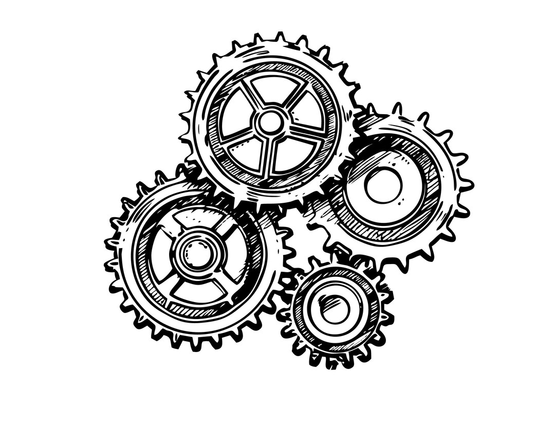 Gears Svg Mechanical Svg Steampunk Clipart Mechanic Png Science and ...