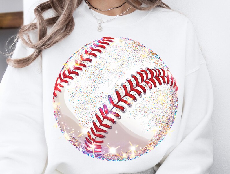 Glitter Baseball PNG - Sparkling Coquette Softball Clipart, Sequin ...