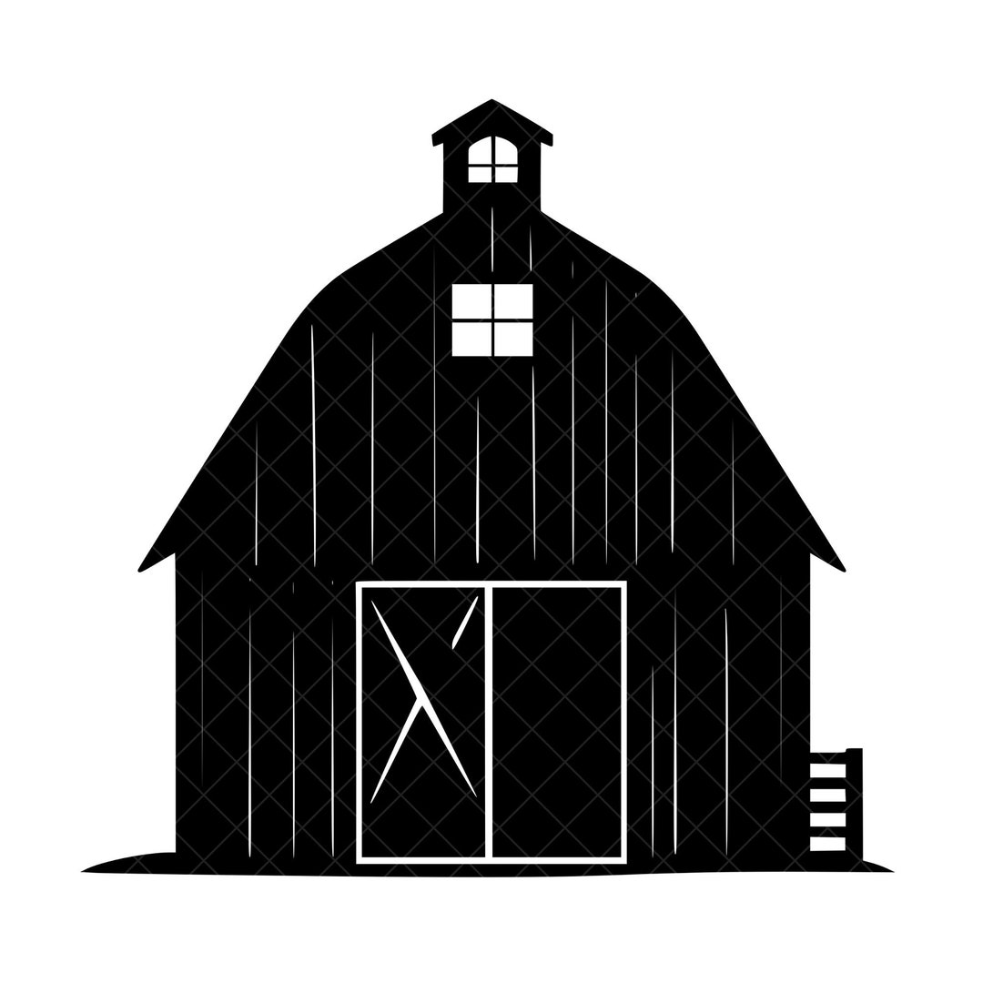 Barn Silhouette SVG PNG Set Barn Svg Farmhouse Svg Barn Clipart Farm ...