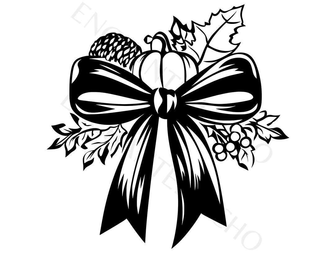 Cute Thanksgiving Bow Svg Png Set Coquette Thanksgiving Bow Svg Png - Etsy