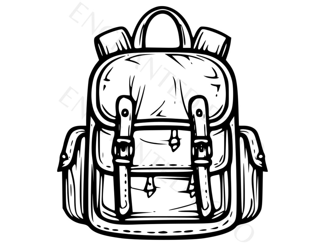 Backpack SVG PNG Military Hiking Back Pack Png Backpacker Graphics ...