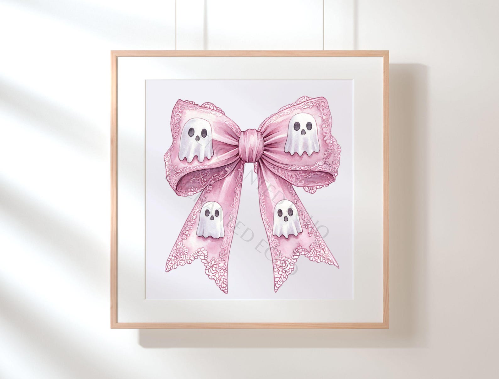Pink Coquette Halloween Ghosts Bow PNG Lace Coquette Halloween Bow PNG ...