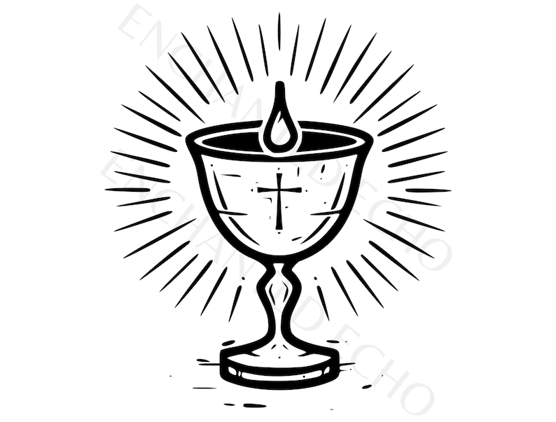 Glowing Chalice SVG PNG Set Glass Goblet Svg Religious Catholic Chalice ...