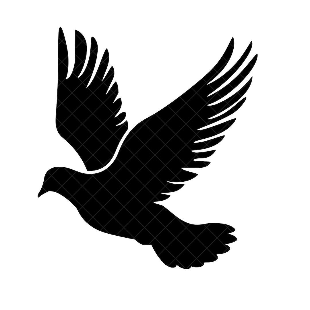 Dove Silhouette SVG + PNG Set - Etsy