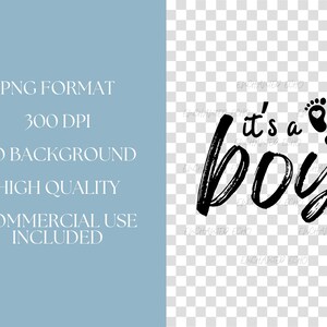 It's a Boy Svg + Png, Baby Shower Png Svg - Pregnancy Reveal Png - Baby ...
