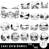 Lake Svg - Etsy