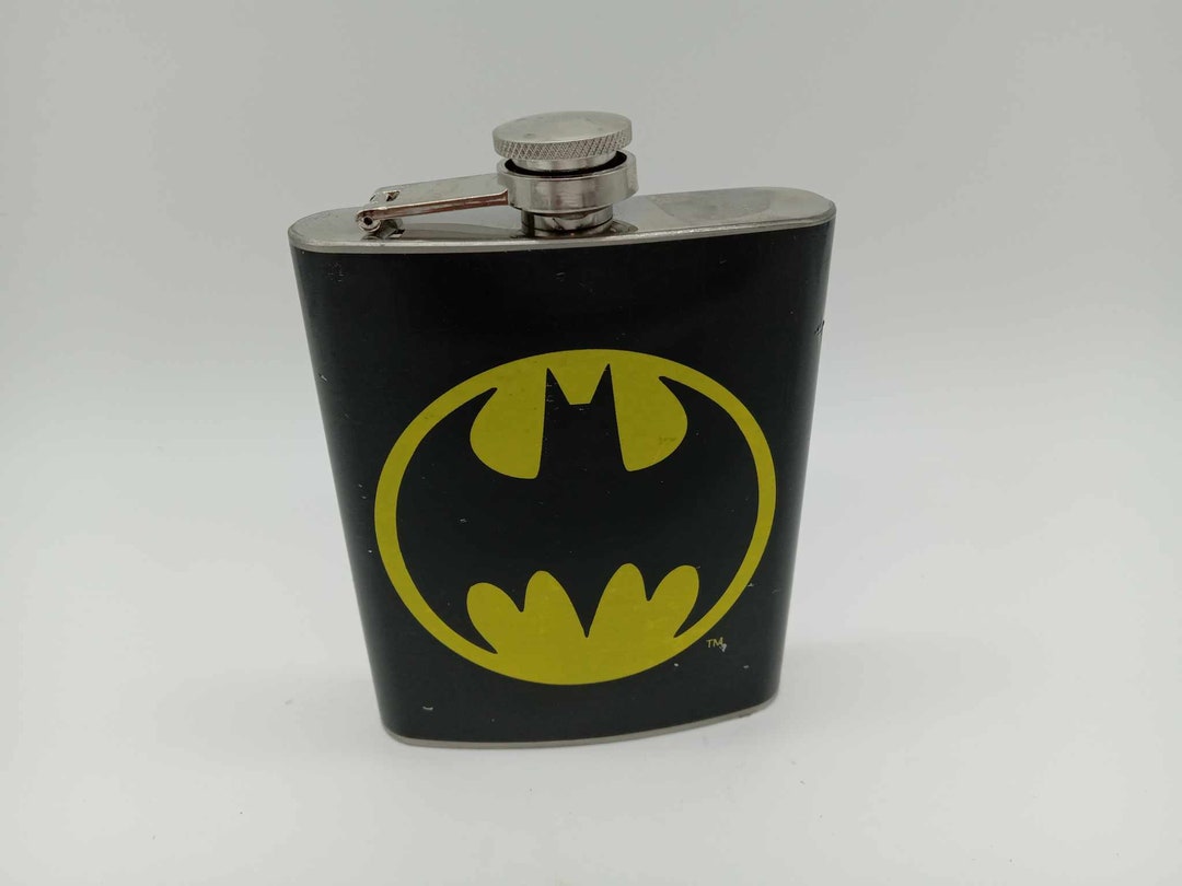 Batman Classic Bat Shield Logo Stainless Steel Flask - Etsy