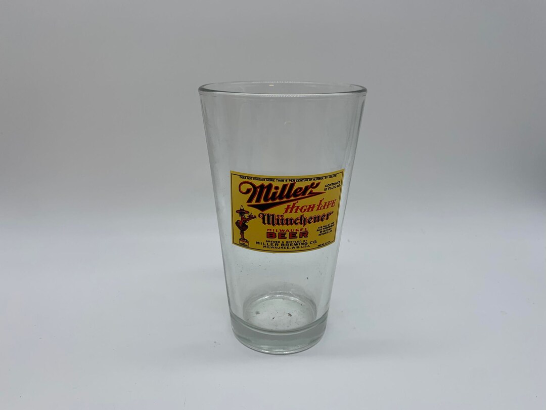 Miller Lite Beer Drinking Glass Vintage Collectible - Etsy