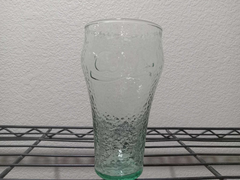Coke Green Rough Embossed Glass Coca Cola - Etsy