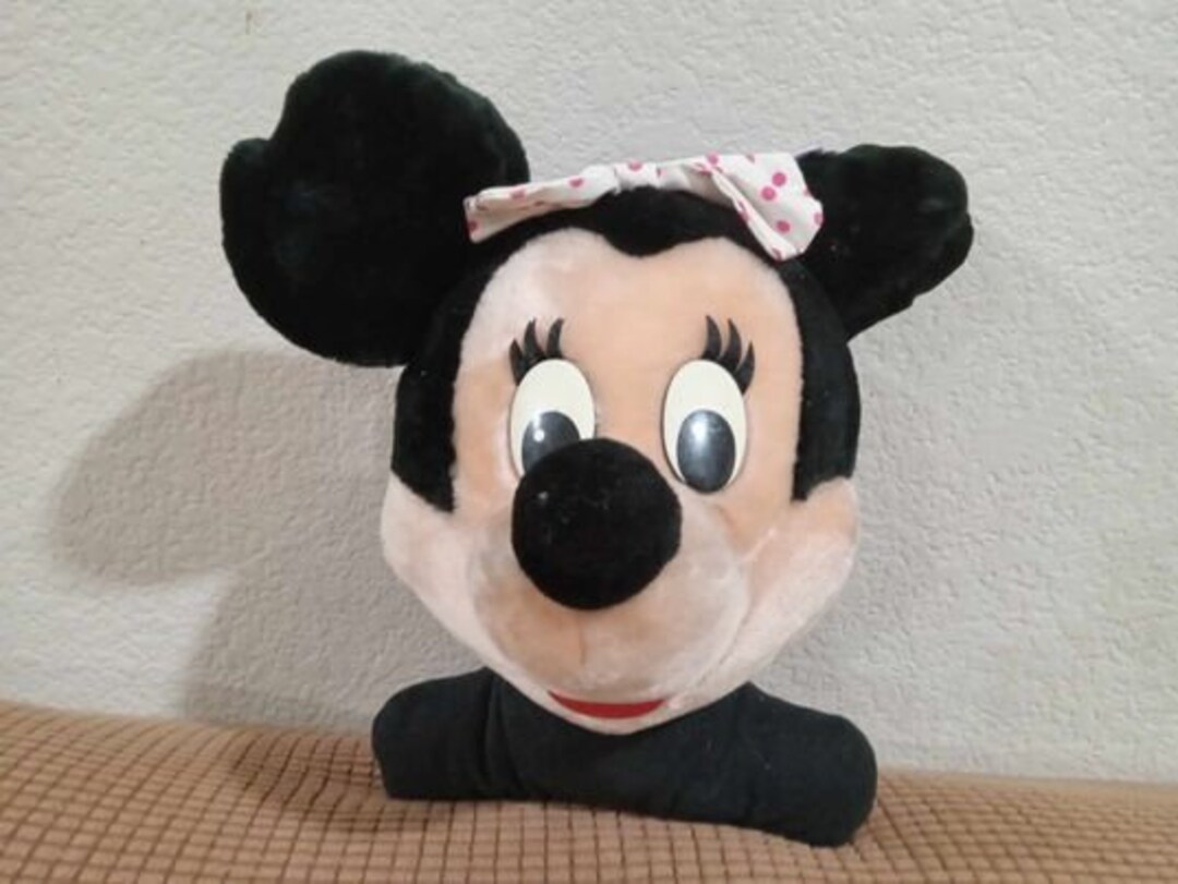 Minnie Mouse Plush Head - Etsy