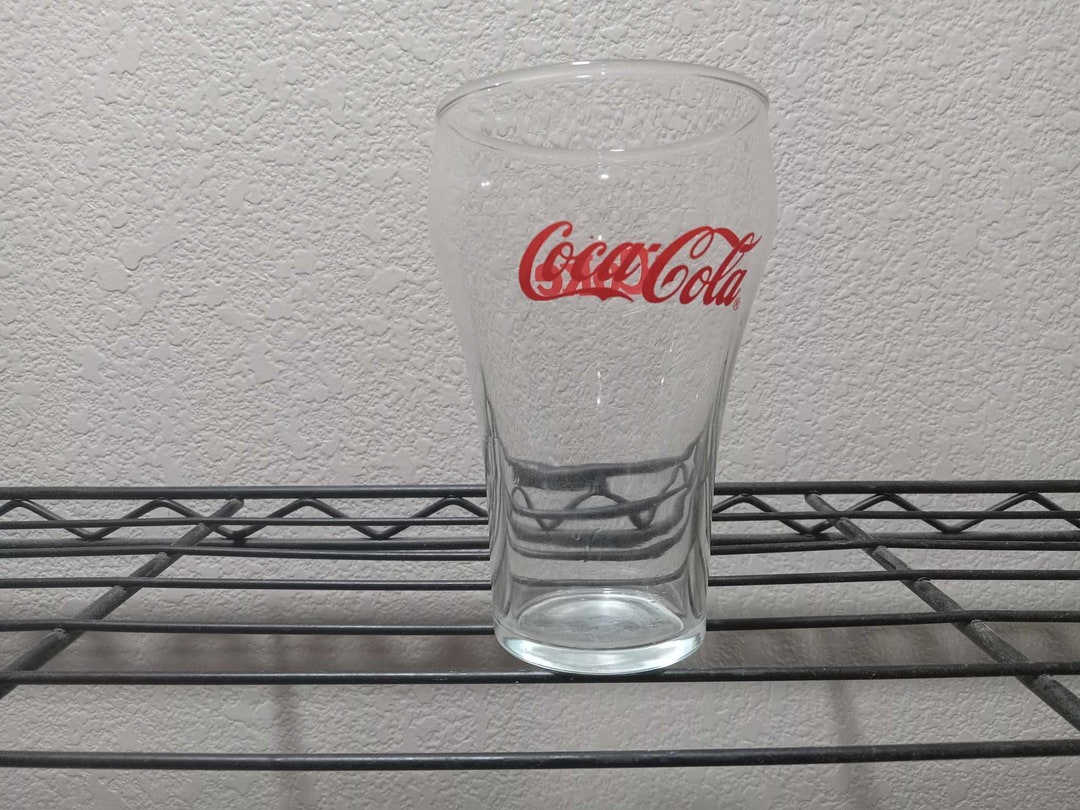 Coke Coca Cola Classic Red Logo Glass - 6 Inches Medium Size - Etsy
