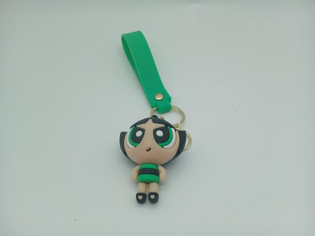 Power Puff Girl Character Rubber Keychain - Etsy