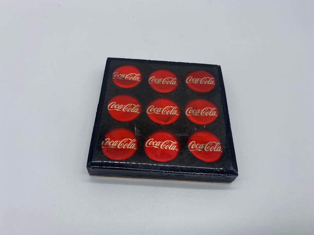 Coca Cola Square 4x4 Coaster Coke Caps - Etsy