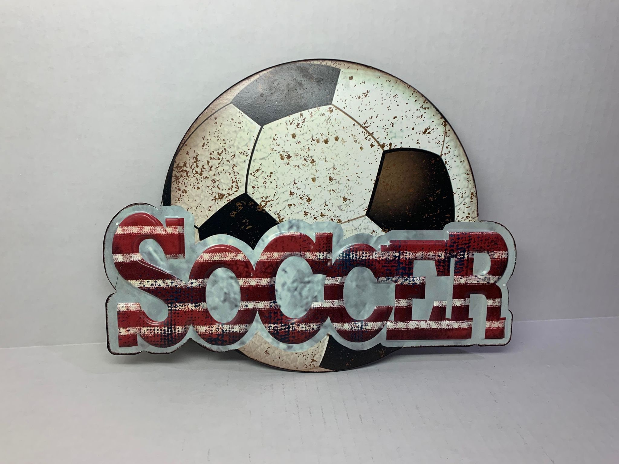 Vintage Wall Soccer Metal Sign - Etsy