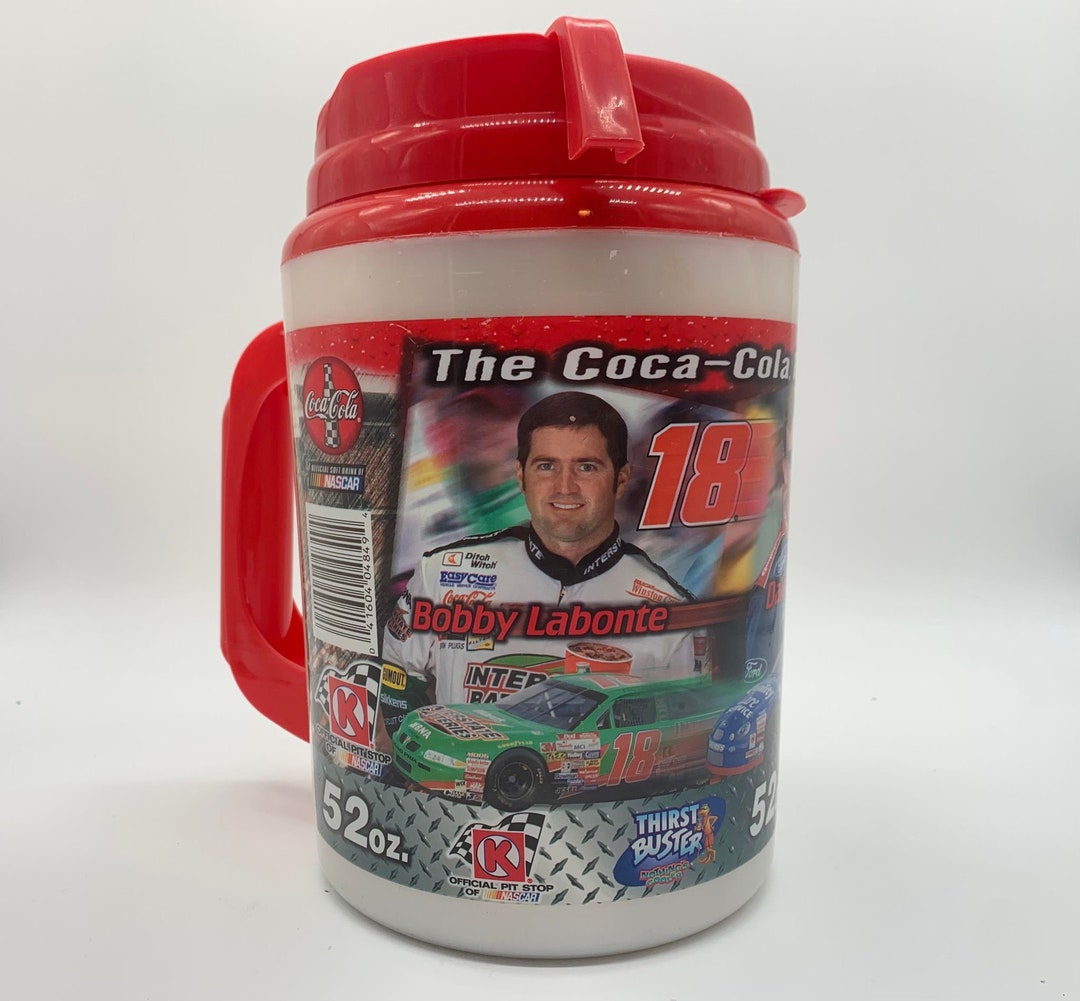 Vintage 52oz Circle K Thirst Buster NASCAR Labonte Jarrett Stewart Coca ...