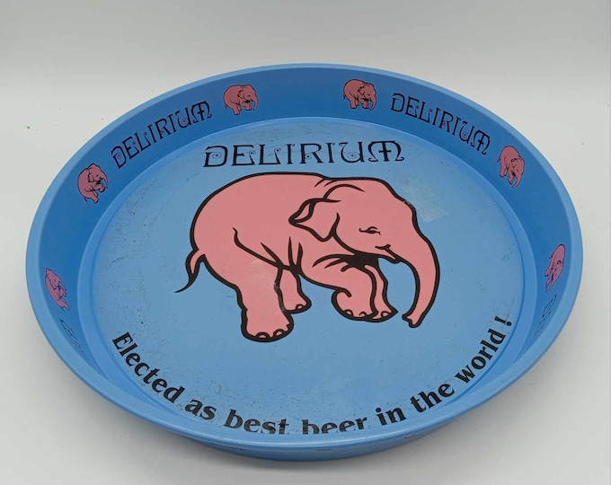 Delirium Tremens Bar Tray With Pink Elephant Elected as Best Beer in ...