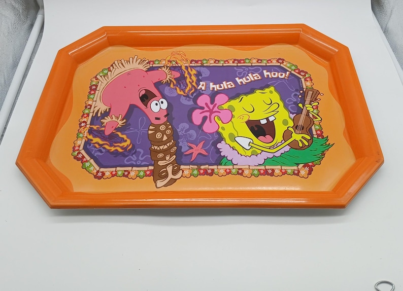 Vintage Spongebob Kid Plastic Tray - Etsy