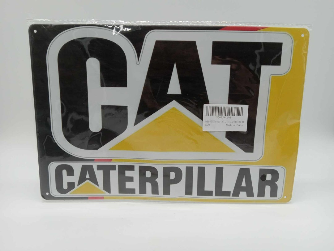 CAT Caterpillar Tin Sign 12 X 8 Inches - Etsy