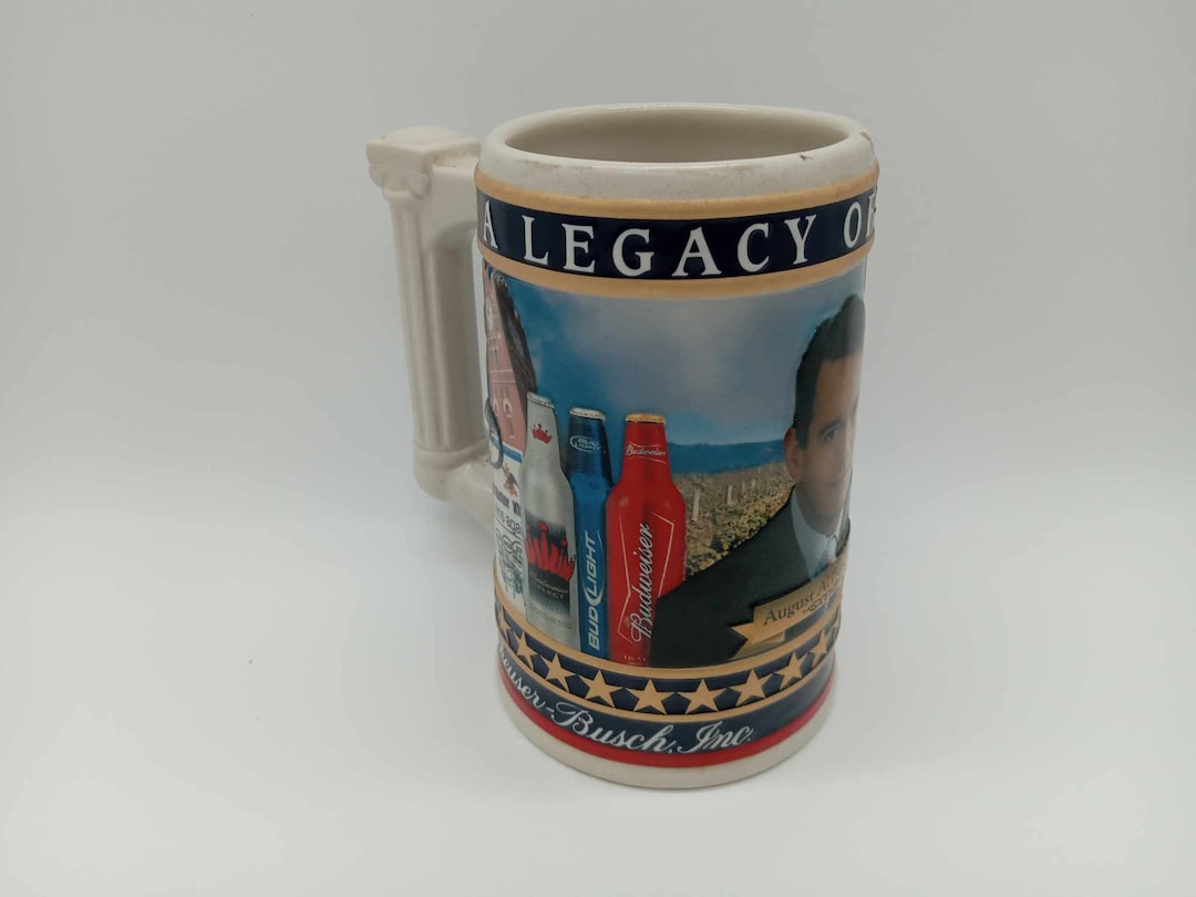 Budweiser Beer Stein Legacy of Quality - August A. Busch IV - Etsy
