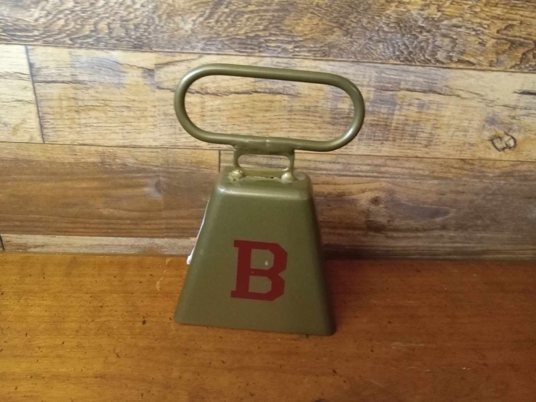 Vintage Heavy Metal Cow Bell W/ Letter B - Etsy