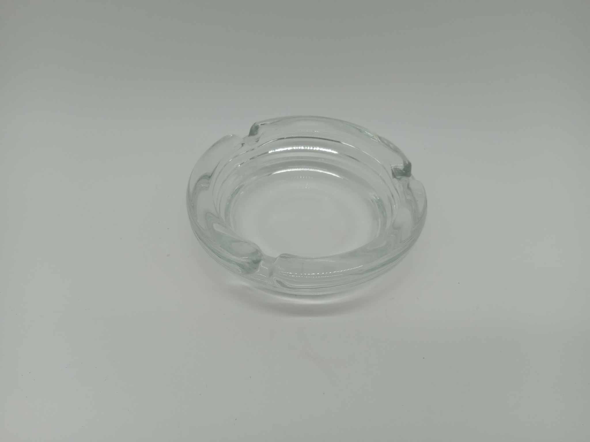 Vintage Clear Round Glass Ashtray - Etsy
