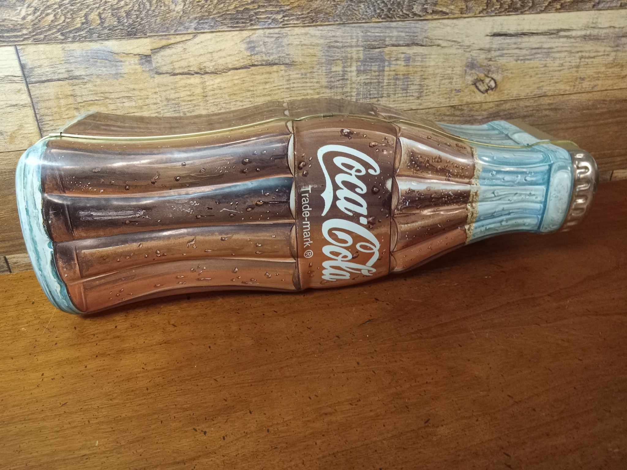 Coca Cola Large Bottle Shaped Tin Christmas 1999 - Etsy