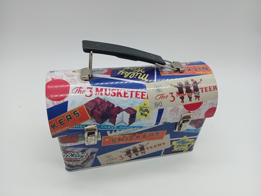 Vintage Metal Dome Lunchbox Mars Candy Bars Snickers, 3 Musketeers ...