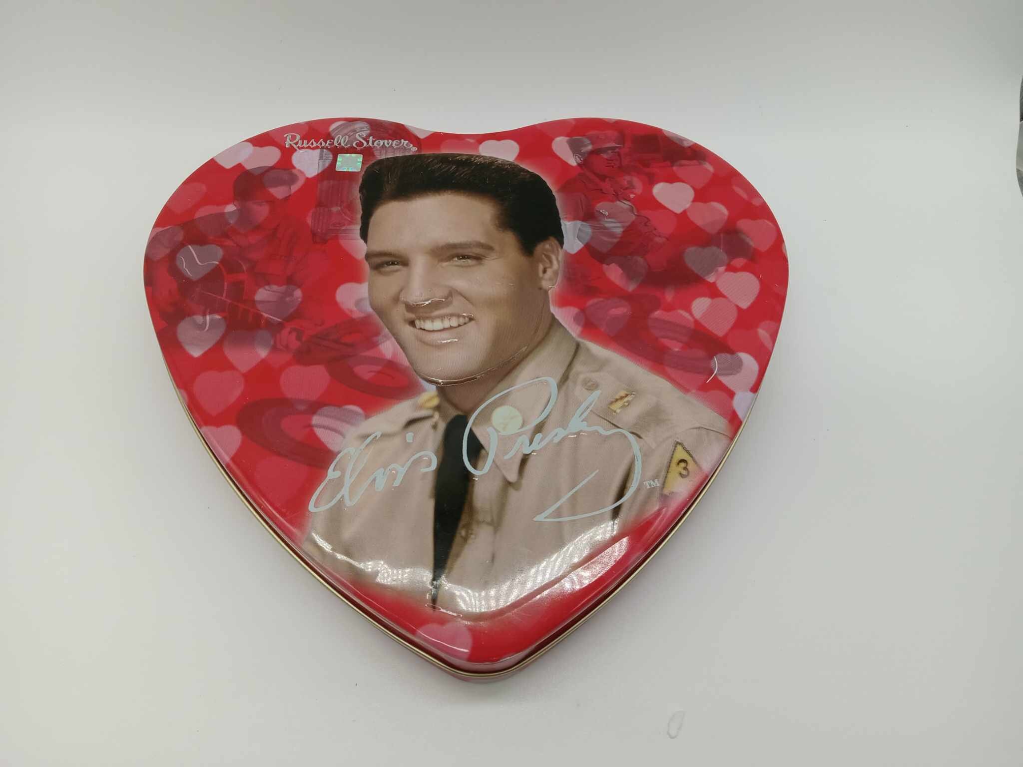 Vintage Elvis Presley Russell Stover Heart Shaped Candy Tin - Etsy