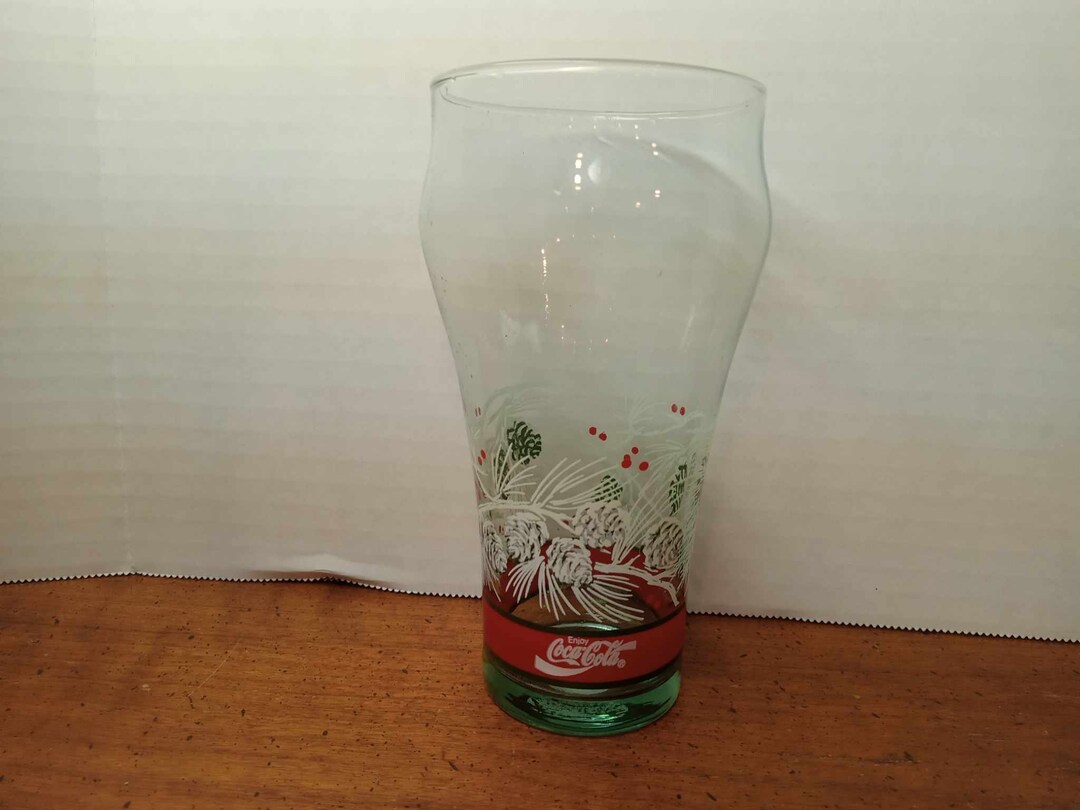 Coca Cola Christmas Glass - Etsy