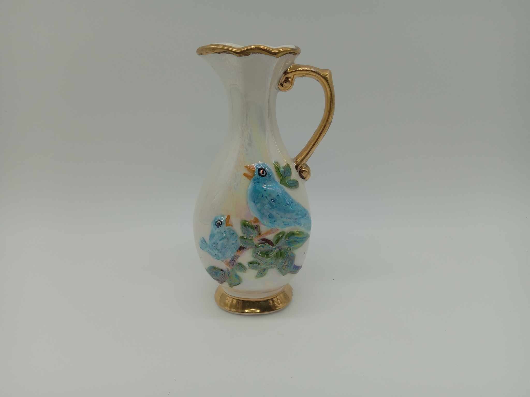 Charming Vintage Ceramic Vase Blue Bird Brand - Etsy