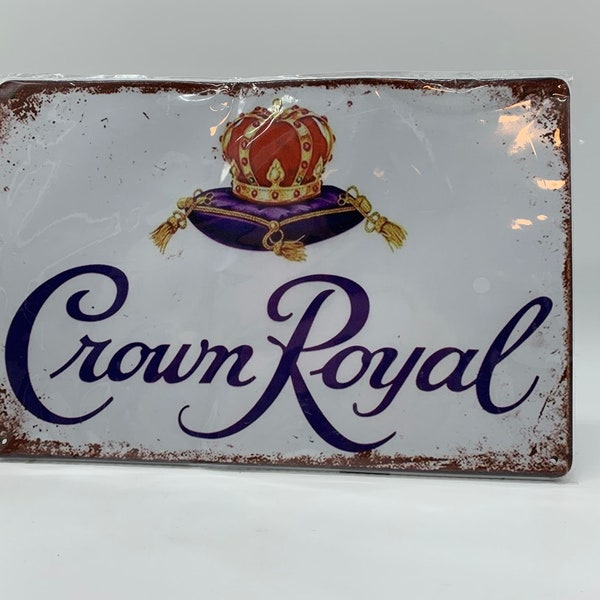 Crown Royal Metal Sign - Etsy
