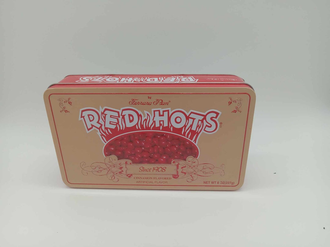 Red Hots Tin Vintage (empty) - Etsy