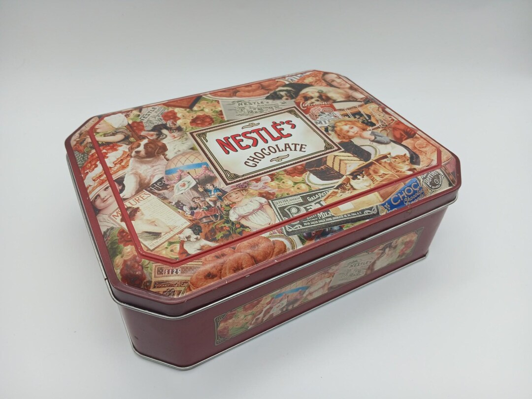 Vintage Nestle's Chocolate Nostalgia Canister Collector Tin - Etsy