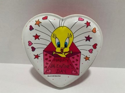 Looney Tunes Tweety Bird Heart Shaped Valentine's Day Plastic Candy ...