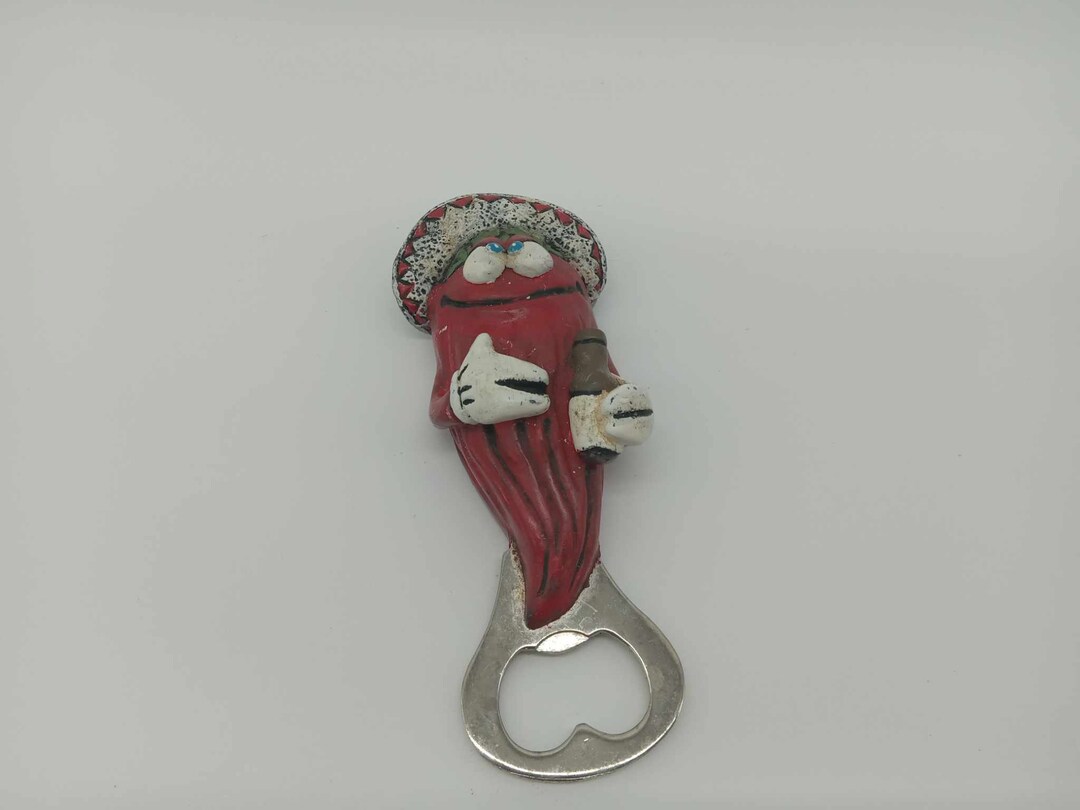 Red Pepper Sombrero Beer Opener - Etsy
