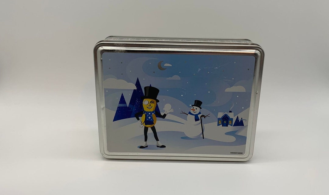 Planters Nuts Mr. Peanut Snowman Winter Holiday Christmas Tin - Etsy