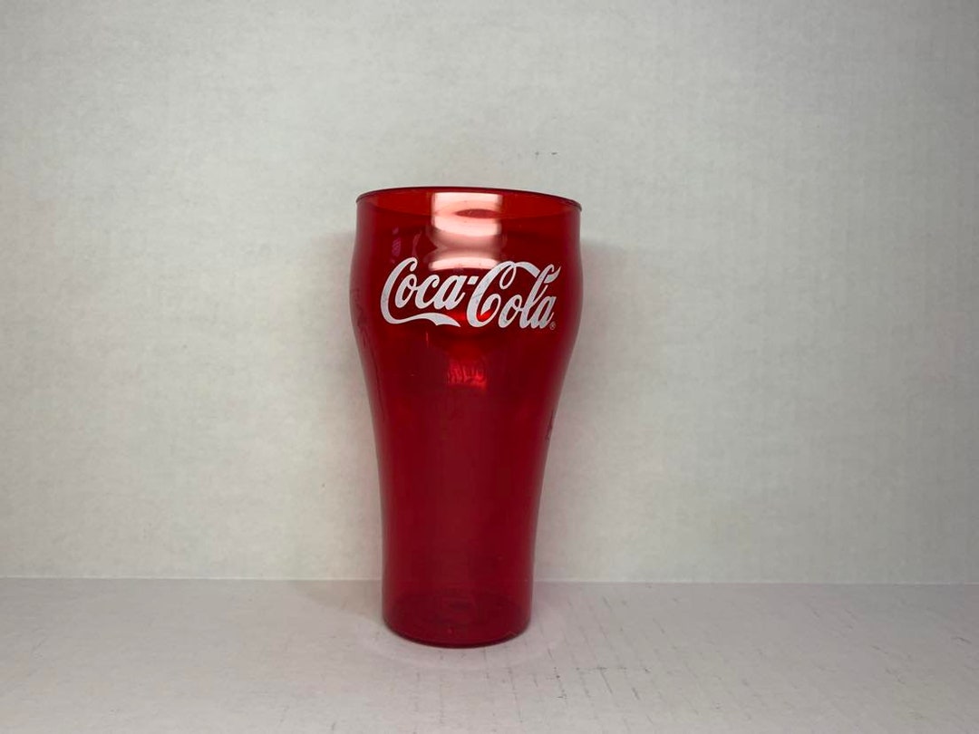 Coca Cola Red Plastic Glass - Etsy
