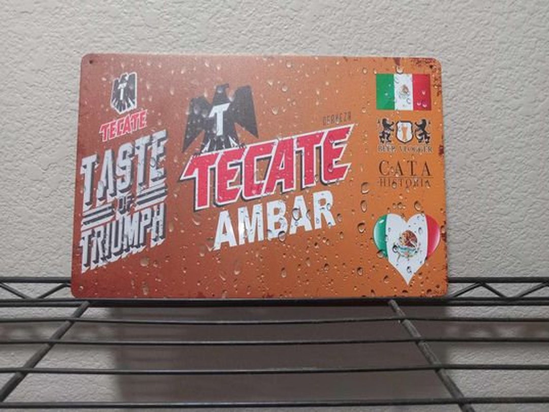 Tecate Metal Beer Sign for Man Cave 8x10 Inches - Etsy