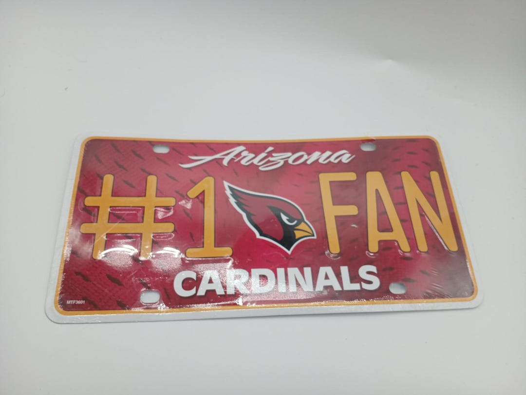 Arizona Cardinals #1 Fan License Plate - Etsy