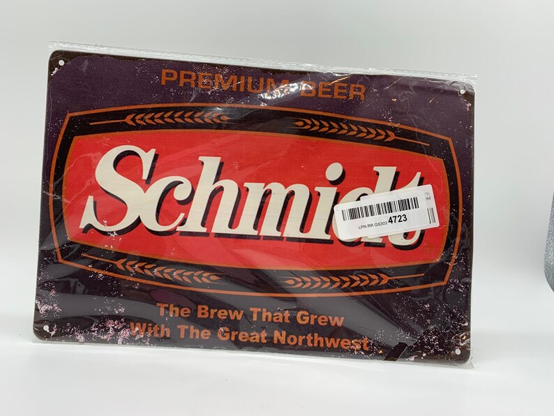 Premium Beer Schmidt Tin Sign 12x8 Inches - Etsy
