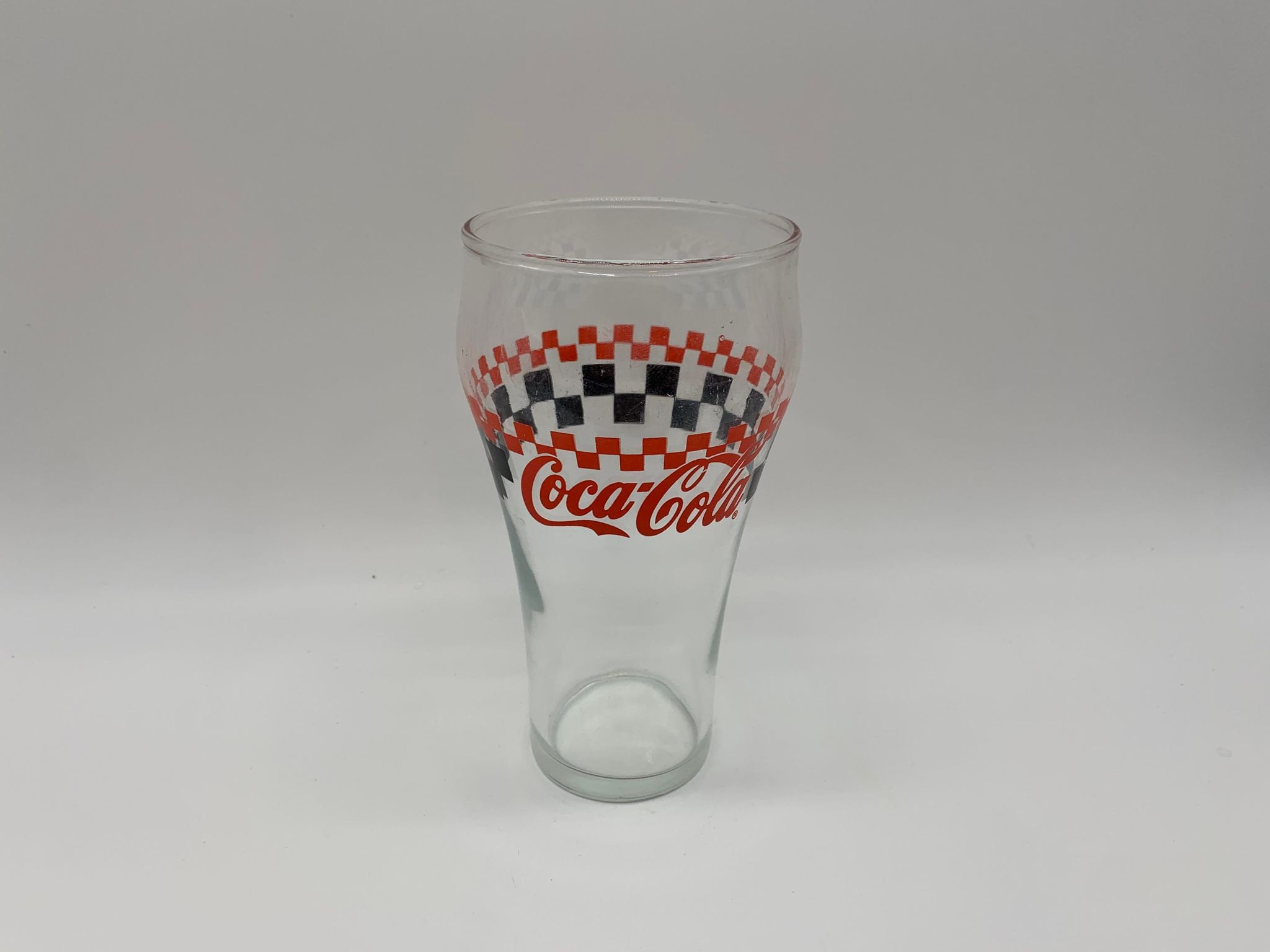 Red and Black Checkered Checkboard Coca Cola Fountain Glass - Etsy