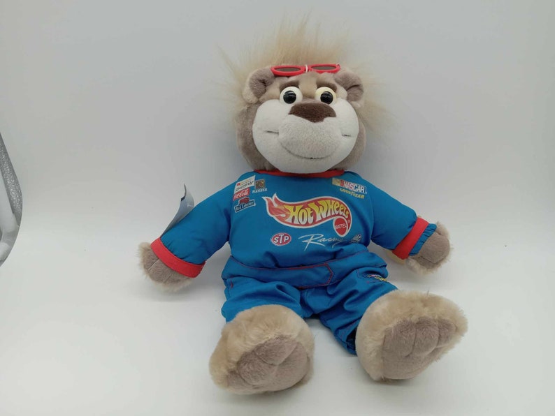 Mattel Hot Wheels Nascar Driver Bubba Plush Bear Doll Toy - Etsy