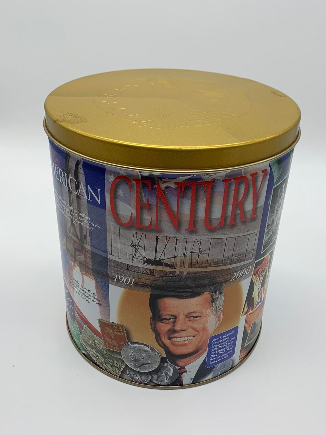 Vintage the American Century Popcorn Tin Can - Etsy