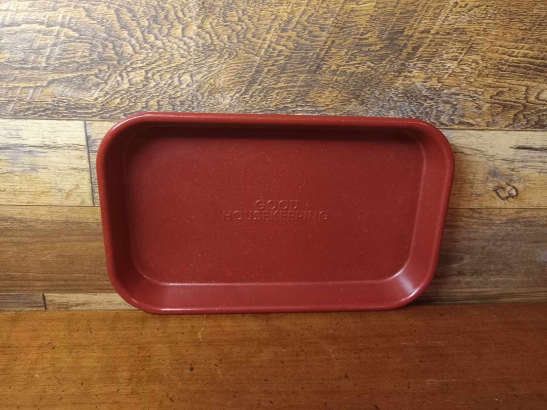 Vintage Rectangular Heavy Red Tray Good Housekeeping 10x6 - Etsy