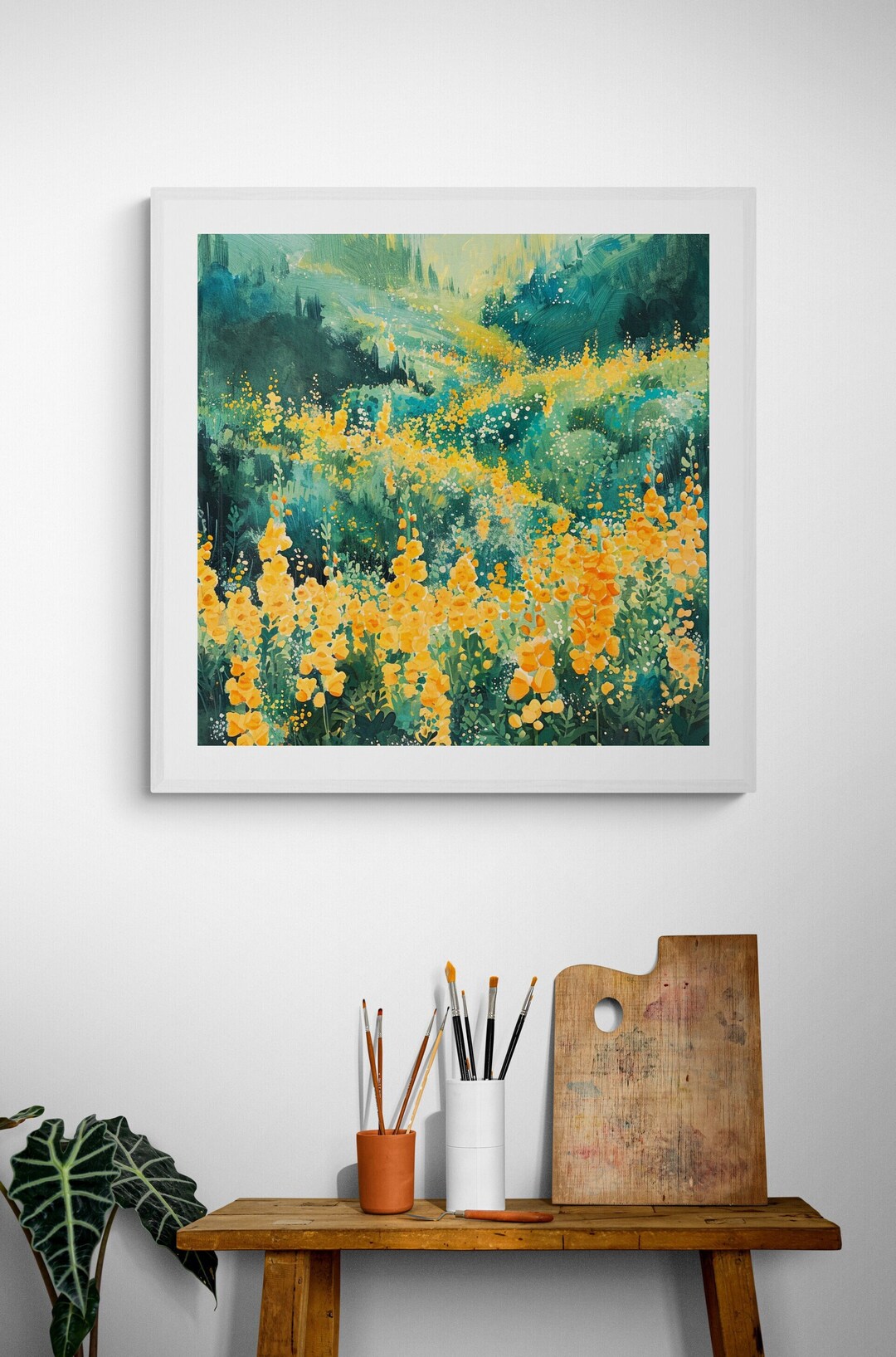 Vibrant Snapdragon Landscape Print 1x1 Ratio Square Digital Wall Art ...