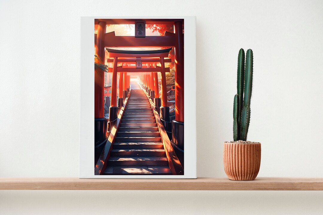 Fushimi Inari Taisha Art Print Download Contemporary Japanese Vertical ...